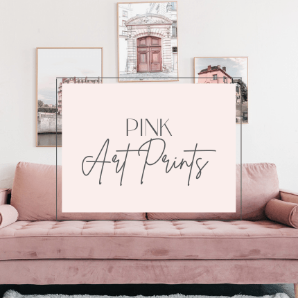 Pink Art Prints | Poster Office, Bedroom & Living Room